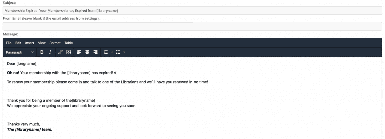 Membership Expired - Automatic email - MiBase New Zealand