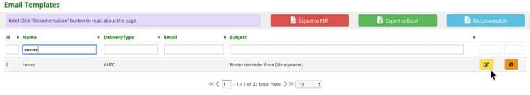 Roster Reminder - Automatic email - MiBase New Zealand